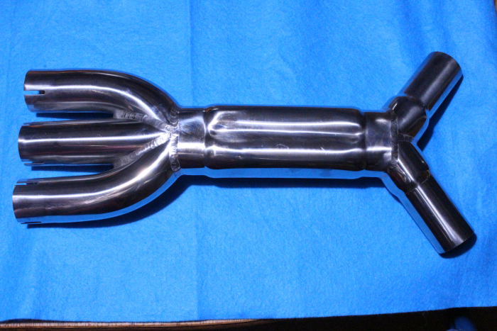 Laverda Exhaust Collector Box 180 (Stainless) 63513079 - G37 - motalia ...